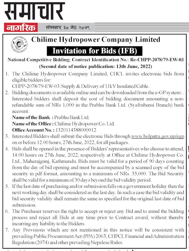 About | Chilime Hydropower Company Limited